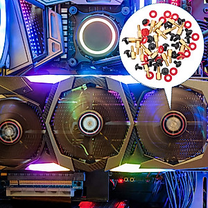 1 Set Motherboard Screws Computer Screw Hexagonal Standoff Computer Case Screw Computer Part Hex Spacer Copper Pillar Hexagonal Nut Standoff Spacer Computer Supply