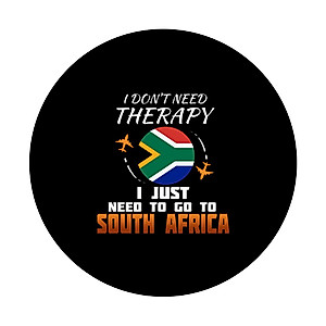 South African Flag Shirt I Funny South Africa Vacation Gift PopSockets Grip and Stand for Phones and Tablets
