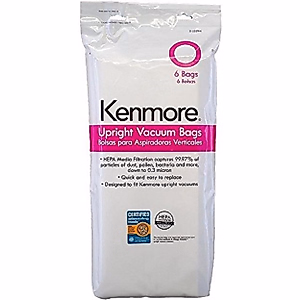 Kenmore 53294 6 Pack Type O HEPA Vacuum Bags for Upright Vacuums