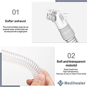 2 Packs Replacement Tube for N20, 2 Packs Replacement Short Tube Compatible with N20, Avoid Leakage and Reduce Noise，Great Value Supplies by Medihealer.