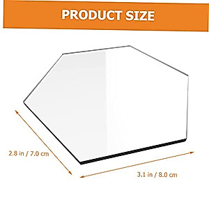 LALADEFIEE 20pcs Transparent Seat Card Wedding Decoration Wedding Place Cards Coffee Bar Sign Coffee Signs for Coffee Bar Table Numbers for Wedding Reception Wedding Sign Blank Cards Acrylic