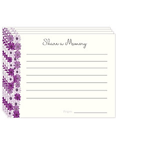 Elcer 30 Share a memory cards for Celebration of life Funeral Sympathy memorial acknowledgment or birthday