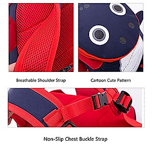 Toddler Dinosaur Backpack, Kids Cartoon Anti-Lost Rope Bookbag Rucksack Lunch Bag with Walking Safety Belt Harness Straps, 3D Cute Animal Preschool Travel Bag for 2-6 Years Old Boys & Girl Gifts