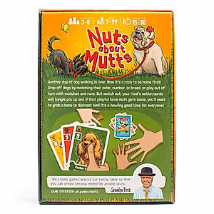Grandpa Beck's Games Nuts About Mutts - Family-Friendly Hand-Elimination Card Game - for Kids, Teens, and Adults - from The Creators of Cover Your Assets - 3-8 Players, Ages 7+