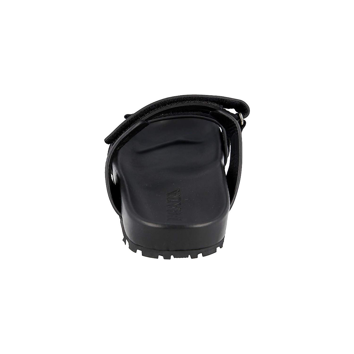 Prada Men's 2X3002 Black Leather Sandals US 8 / EU 7 (41)