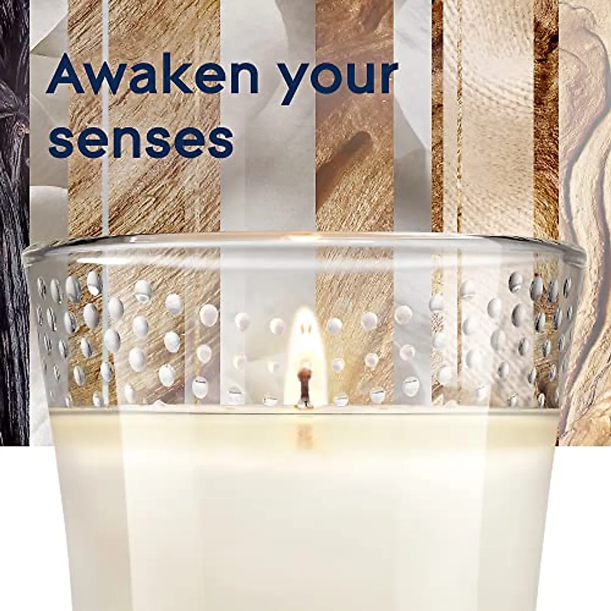 Glade Candle Jar, Air Freshener, Sheer Vanilla Embrace, 3.4 Oz