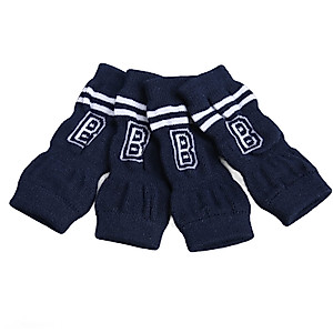 GLOGLOW Dog Elbow Protector, Joint Comfortable 4pcs Dirty Pet Elbow Protective Sleeve for Medium Dogs for Large Dogs