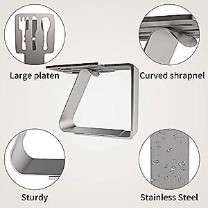 Snader - Tablecloth Clips for Outdoor Tables - 8 Pack Stainless Steel Clips for Outdoor Table Cloth Holders Llifetime Picnic Tables, Home, Kitchen, Restaurant, Weeding, Picnic, Patio and Party