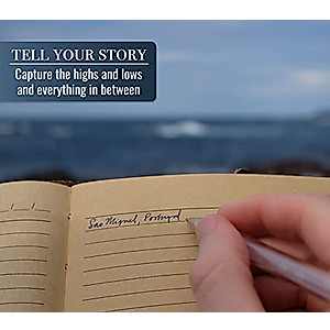 ThoughtSpace Journals Handmade Leather Journal for Women & Men - Prayer & Dream Journal for Women, Lined 6x8 Leather Bound Vintage Poetry Journal