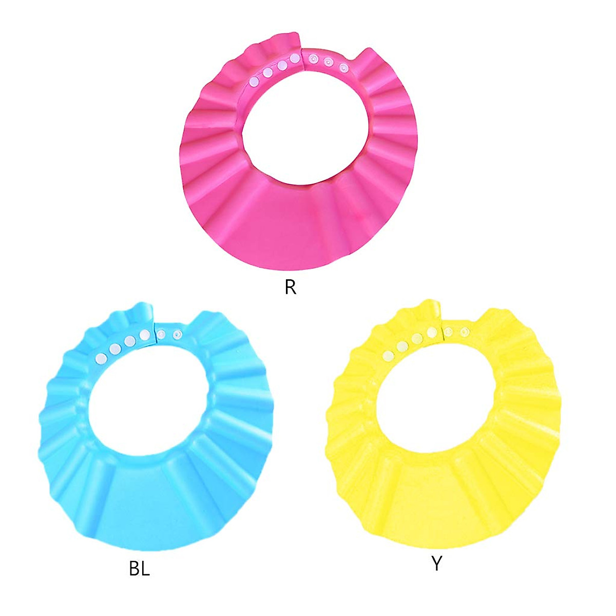 RingBuu Bathing Cap - Children Baby Kids Waterproof Bathing Cap Shampoo Shower Protect Hat Soft Adjustable Visor Hat for Toddler, Baby, Kids, Children