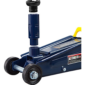 TCE AT83006U Torin Hydraulic Trolley Service/Floor Jack with Extra Saddle (Fits: SUVs and Extended Height Trucks): 3 Ton (6,000 lb) Capacity, Blue