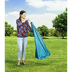 Regalo My Play Deluxe Extra Large Portable Play Yard Indoor and Outdoor, Bonus Kit, Includes a Full Canopy, Washable, Teal, 8-Panel