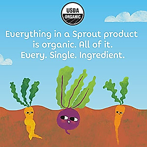 Sprout Organics, Mixed Berry & Oatmeal, 6+ Month Pouches, 3.5 oz (Pack of 12)