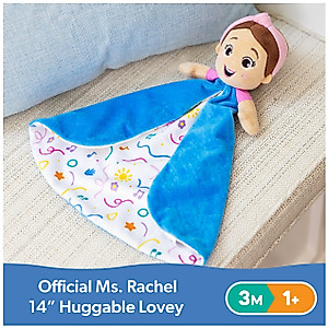 Ms. Rachel Official Huggable Lovey, Double Sided, Machine Washable Security Blankets for Babies Ages 0-1+
