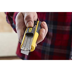 Stanley 0-10-481 Snap Off knife with magazine, Silver/Yellow