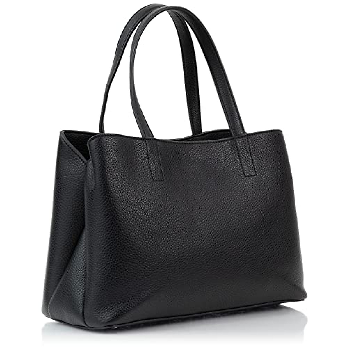 Calvin Klein Adeline Triple Compartment Satchel, Black/Silver,One Size