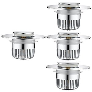 4pcs Kitchen Sink Stopper Sink Drain Filter Bathroom Sink Stoppers Sink Drain Stopper Bathtub Sink Stopper Bathroom Drain Stopper Bathtub Stopper Washbasin Plug Bathtub Drain Plug