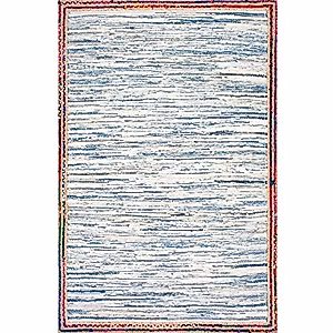 nuLOOM Handwoven Braided Darline Area Rug, 5' x 8', Light Blue