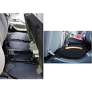 Compatible with Chevy Avalanche or Cadillac Escalade EXT 2007-2013 Dual 12" Subwoofer Underseat Sub Box Speaker Enclosure