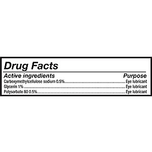 Refresh Optive Mega-3 Lubricant Eye Drops, Preservative-Free, 0.01 Fl Oz Single-Use Containers, 30 Count