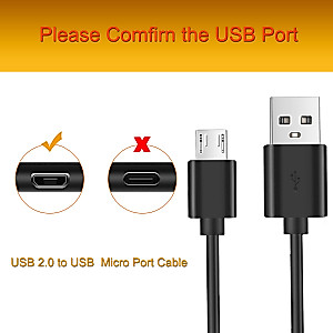 YEHUIM Micro USB Cable Charger Compatible with SoundLink Revolve/Revolve Plus, Bose SoundLink Color I II III/Mini II Portable Speaker, QuietComfort 35 30 Headphone Charging Cord