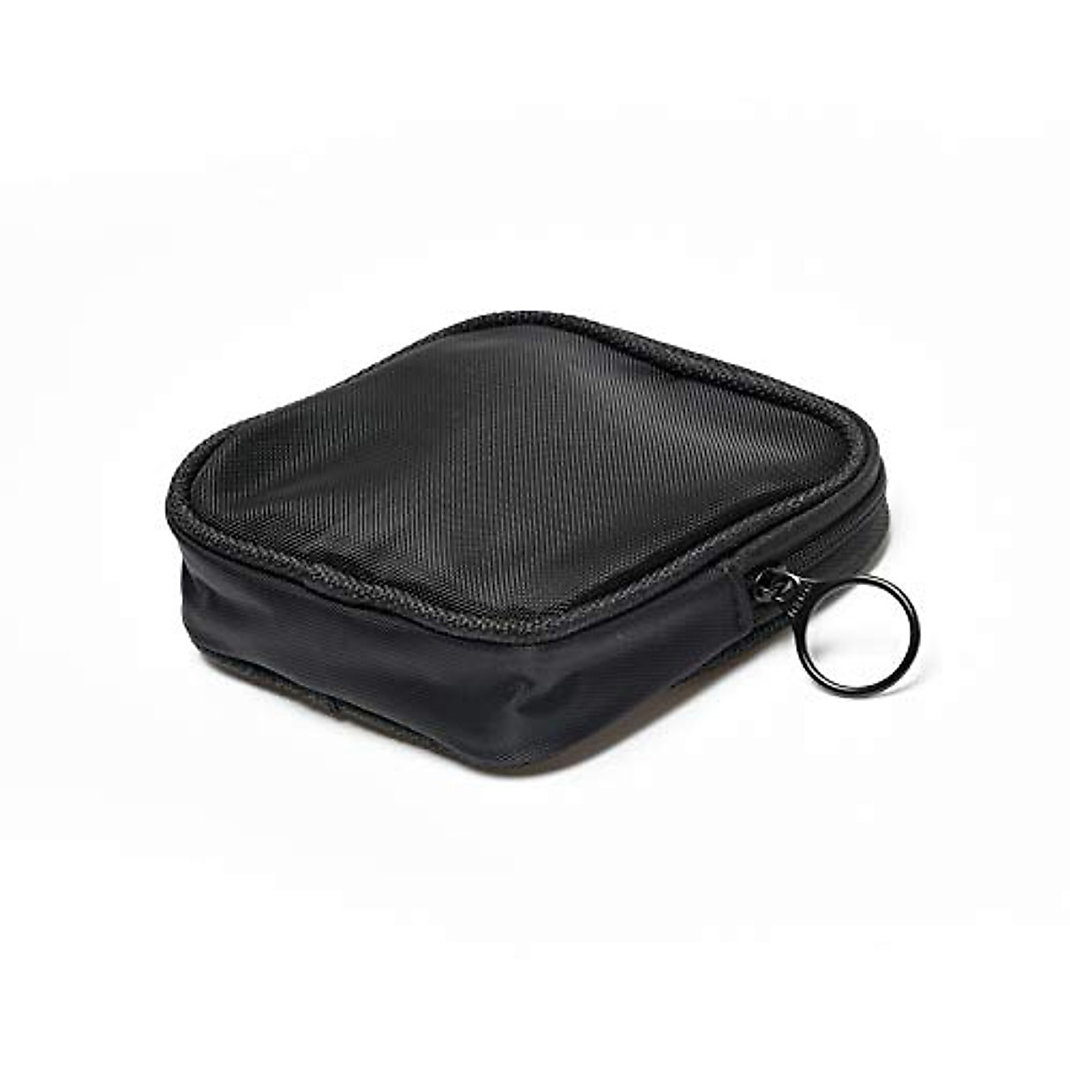 Patu Mesh Travel Toiletry Bag, Transparent Standing Pouch, Portable Shaving Washing Kits Organizer, Personal Care Trip Case, Pack of 2 (Size S), Black