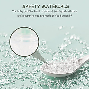 NUOBESTY Baby Medicine Pacifier Kit Food Feeding Dispenser Liquid Pill Dropper Measuring Cups for Infant Newborn |Random Color