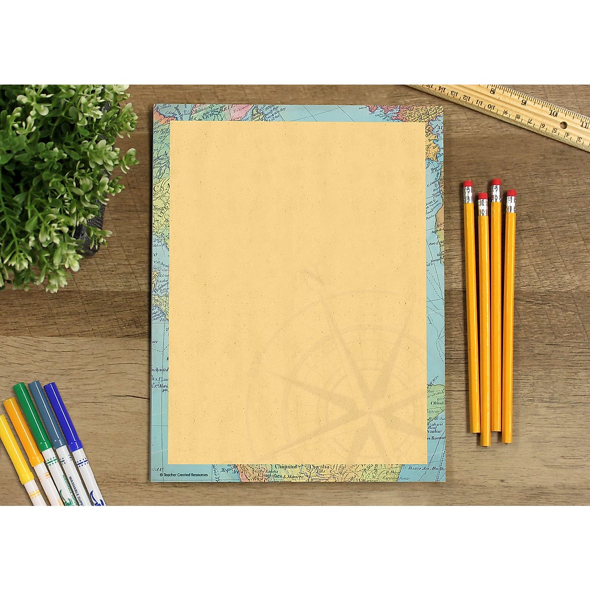 Teacher Created Resources Travel the Map Computer Paper, 8.5" x 11", 50 Sheets