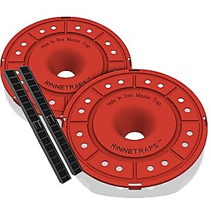 RinneTraps- 2 Pack Hole in One Mouse Trap – Humane – Reusable – Multi Catch – No See Kill – Indoor/Outdoor (2)