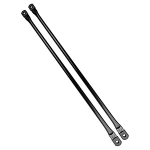 2 Pcs 90cm/35.4inch Garden Swing Replacement Rods for Hanging Swing Seat to Frame, Black Metal Round Rods