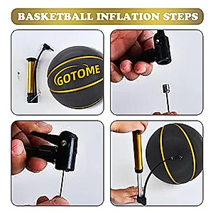 JOINOW Personalized Outdoor Basketball Christmas Basketball Gifts Leather Basketball 29.5 Inch Indoor Basketball Engraved Basketball Birthday Graduation - You Never Lose You Either Learn Or Win