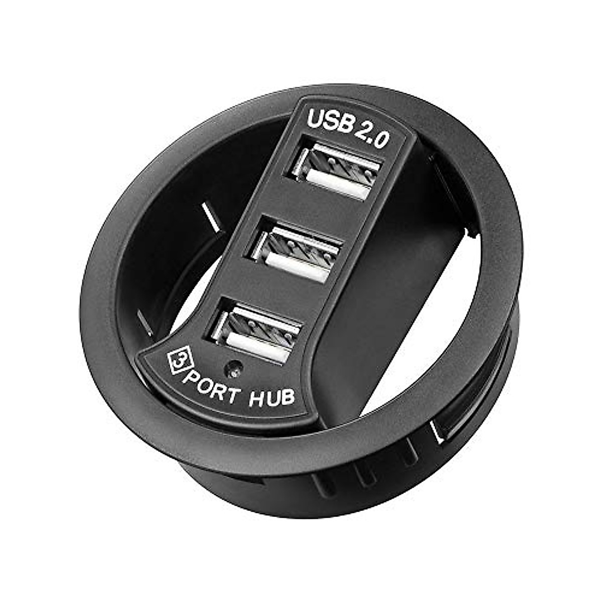 Goobay 93893 3 Port USB 2.0 Hi Speed in-Desk HUB