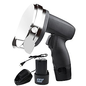 Cordless Gyro Cut Tool, 60KG/H Shawarma Slicer, Electric Doner Kebab Knife, Gyro Meat Cutter with 12V Rechargeable Battery & Charger, Max.8mm Thickness