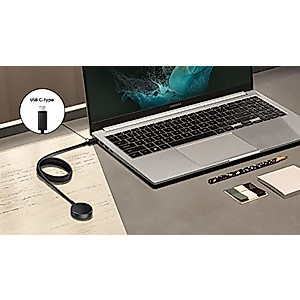 SAMSUNG Official Galaxy Watch Fast Wireless Charger (USB-C) - Black (EP-OR900BBEGWW)