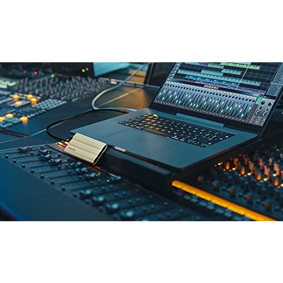 SAMSUNG T7 Shield 2TB, Portable SSD, up to 1050MB/s, USB 3.2 Gen2, Rugged, IP65 Rated, for Photographers, Content Creators and Gaming, External Solid State Drive (MU-PE2T0R/AM, 2022), Blue