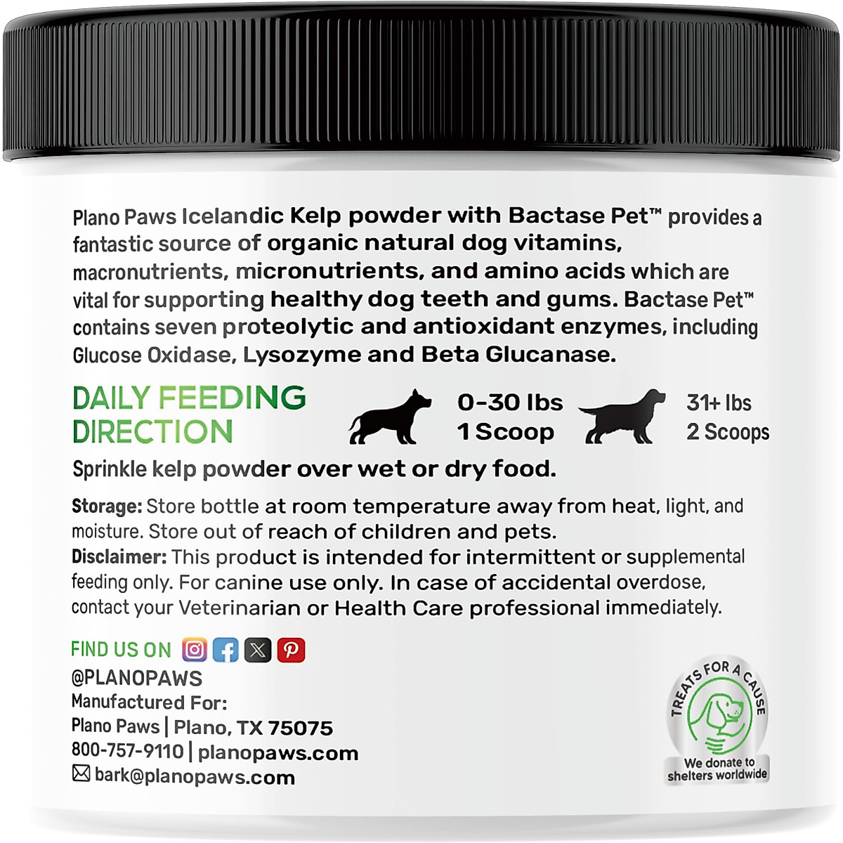 Dog Teeth Cleaning Powder - Dog Plaque and Tartar Remover - Dental Powder for Dogs Teeth with Bactase PET - Dog Breath Freshener to Help Overall Dog Dental Care - Ideal for Mouth, Teeth and Gum Health
