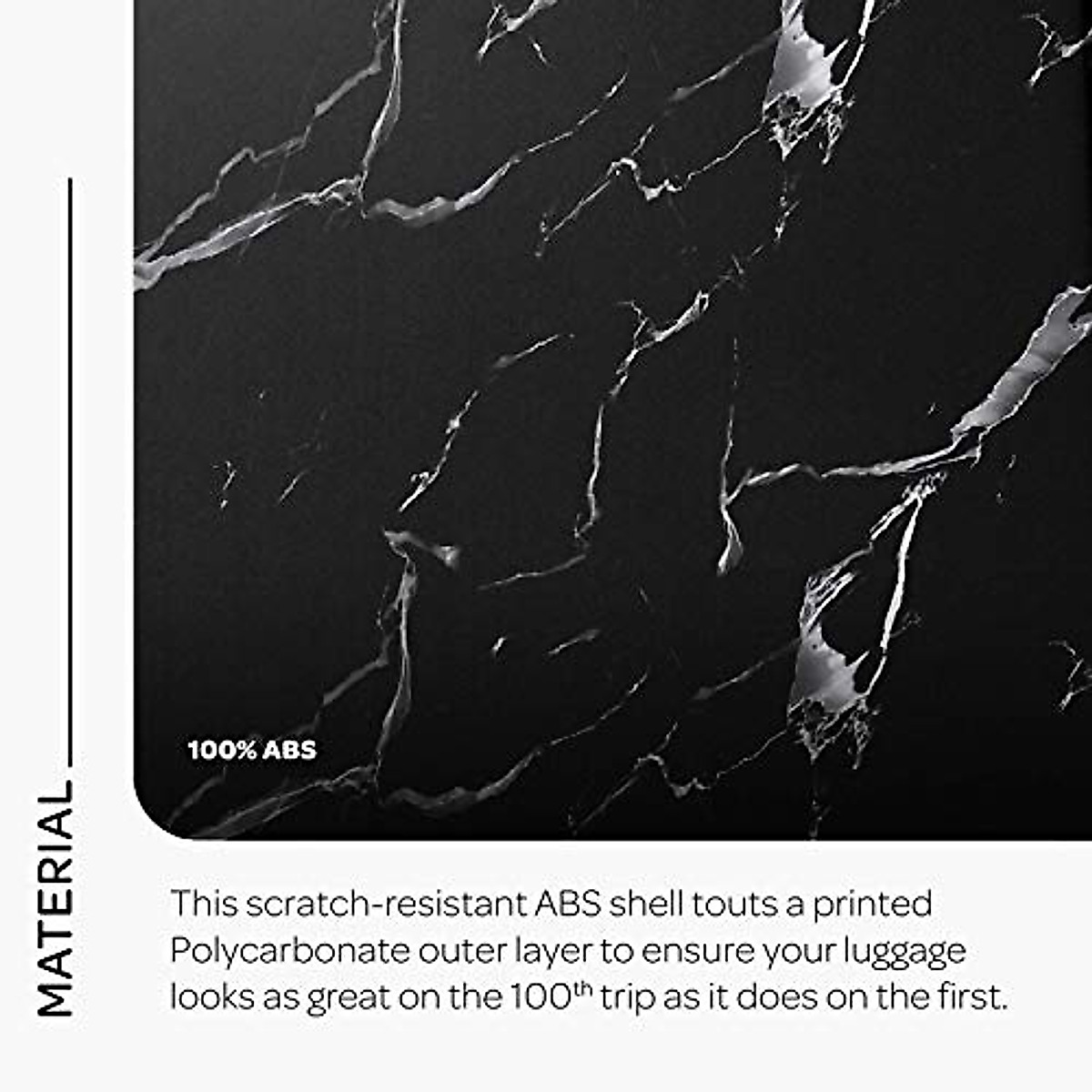 American Tourister Moonlight Hardside Expandable Luggage with Spinner Wheels, Black Marble, 3-Piece Set (21/24/28)