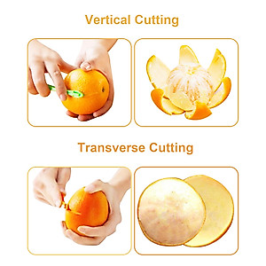 Orange Peeler Tool for Kitchen - 12 Pcs Citrus Peelers for Fruit Lemon Mango Banana, Plastic Fruit Peeler Easy Open