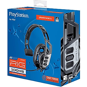 Rig 100Hs Gaming Headset for PlayStation4 - PlayStation 4 - Black(Renewed)