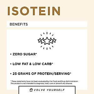 selfevolve Isotein Isolate Protein Powder - Post Workout Recovery Protein Powder - 25g Whey Isolate Protein, 0g Added Sugar, 1g Fat (Chocolate Peanut Butter, 2lbs)