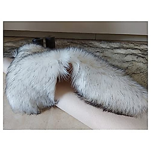 Round Carpet for Bedrooms Rugs,Living ,Kids Rooms,Sofa.LAMBZY 'Maya Collection' Silky Shaggy Rug,Faux Sheepskin,Soft Touch Fur ,Fluffy Area Rugs,Silky Plush,Hypoallergenic (9’6"(D290cm), White/Black)
