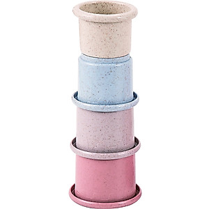 Belle Bear Stacking Cups Baby Toy, Bathing Toys and Building Toy for Early Educational Develop Toy Gifts for Boys and Girls（8 Pcs ）