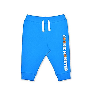Sesame Street Cookie Monster Baby Boys Bodysuit and Pants Set for Newborn and Infant