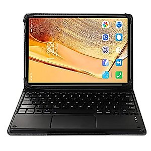 Jopwkuin Tablet, 10. 1 Inch Tablet 2.4GHz 5G WiFi 100‑240V 8 Core CPU 2 in 1 Support USB C Fast Charging for Study for Android 12 (US Plug)
