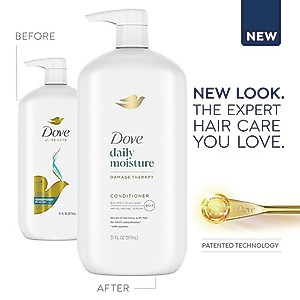 Dove Ultra Care Conditioner Daily Moisture Pack of 4 For Dry Hair Conditioner with Bio-Restore Complex 31 oz
