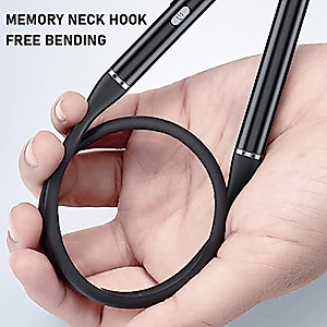 MIANHT Stereo Earbuds Earphone Waterproof Headset for Work Travel Bluetooth Sport Headphones Wireless High-Power Bluetooth Earphones Neck-Mounted Earphones