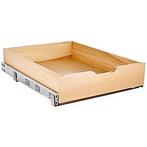 Knape & Vogt RS-WMUB-17-WD 5 in. H x 18 in. W x 22 in. D Soft-Close Wood Drawer Box Pull-Out Cabinet Organizer