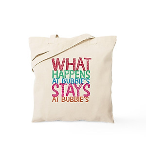 CafePress What Happens At Bubbie's Tote Bag Canvas Tote Shopping Bag