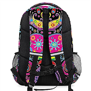 GzLeyigou Tribal Paisley School Backpacks for Boys Girls Ethnic Paisley BookBag for Teen Girls Travel Schoolbag for Boys Girls Middle High school Bookbags