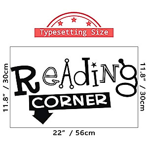 Quotes Wall Decor Stickers for Library Reading Corner Letterings Wall Decals Creative Wall Posters Vinyl Peel and Stick Wall Art Murals for Nursery Classroom Kids Room
